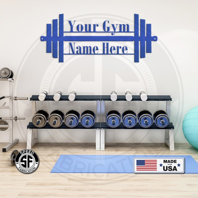 Personalized Gym Name Metal Sign | Etsy