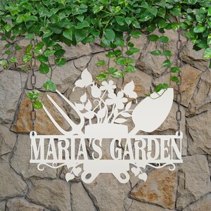 Custom Garden Tools Sign - Outdoor Garden Sign - Custom Garden Stake ...