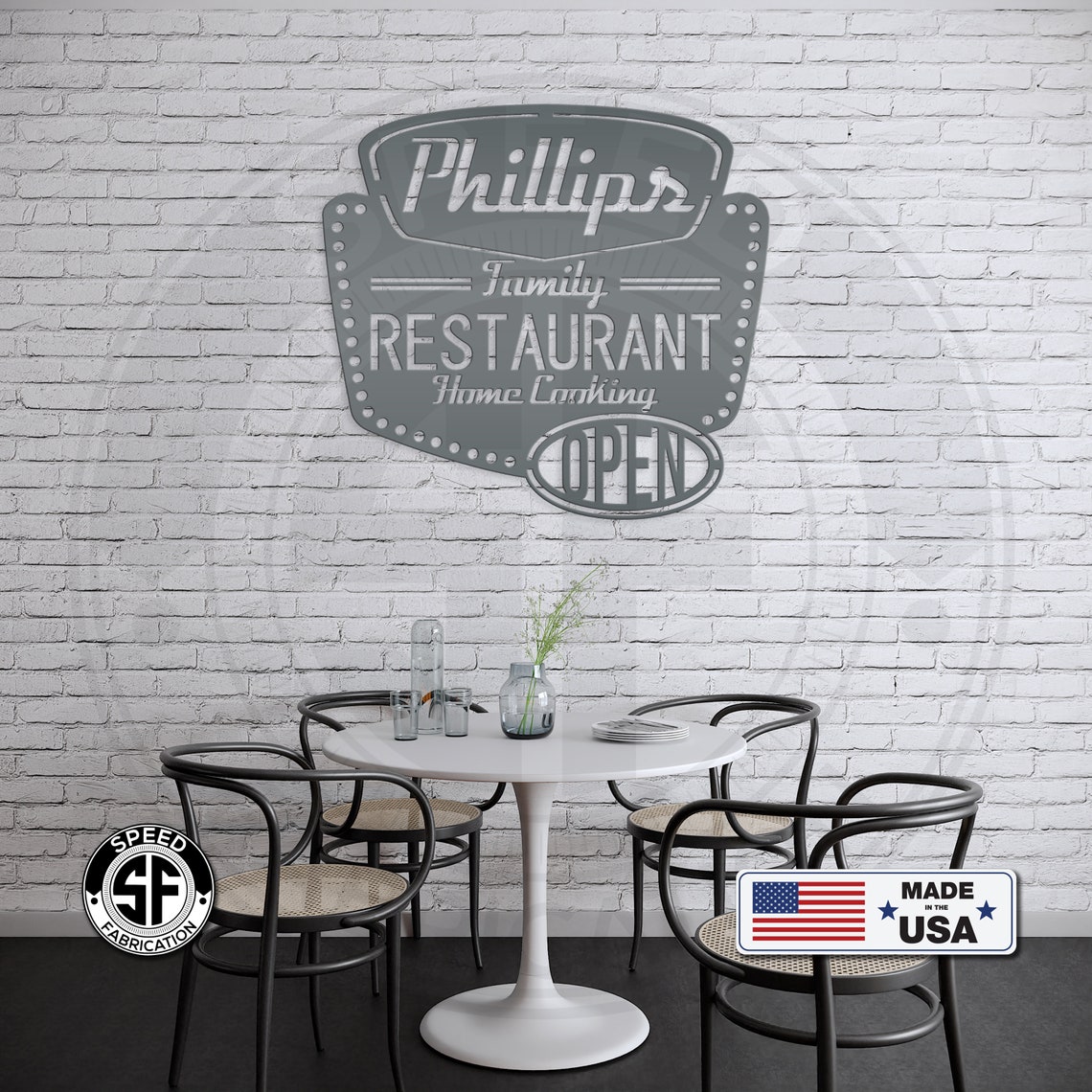 Personalized Family Restaurant Kitchen Metal Sign - Etsy