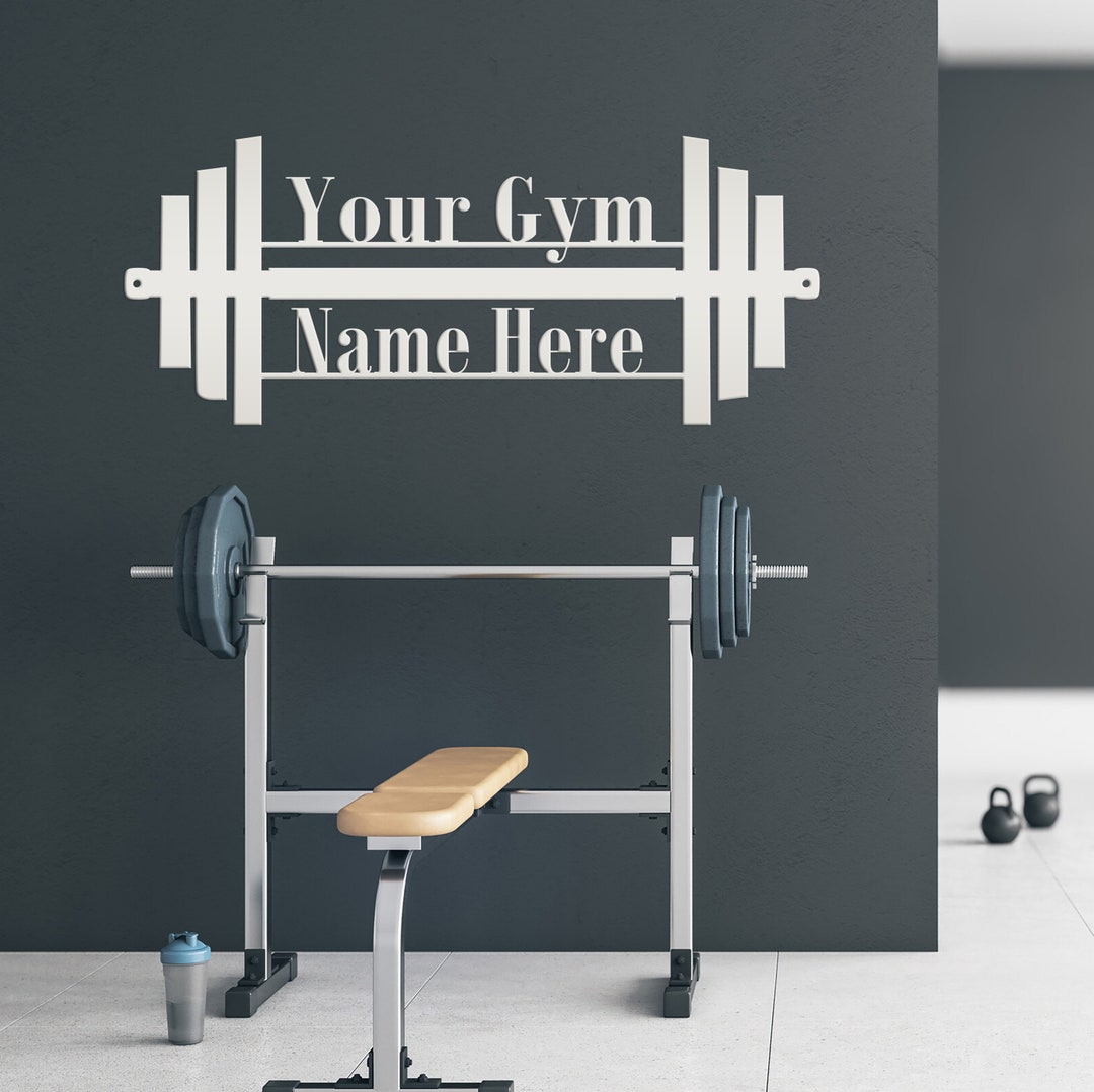 Personalized Gym Name Metal Sign - Etsy