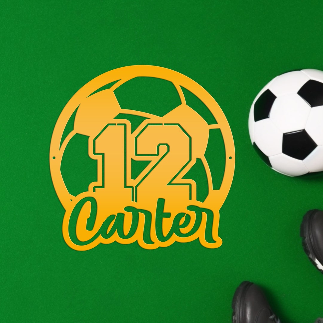 Custom Metal Soccer Sign - Athlete Gift - Senior Night Gift- Soccer ...