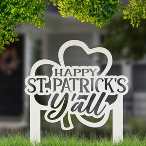 Metal St. Patrick Yard Stake - Outdoor St. Patrick's Day Decor - Etsy