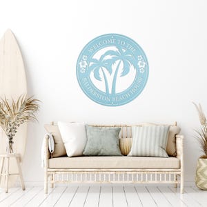 Personalized Tropical Patio or Pool Sign, Custom Tropical Sign - Etsy