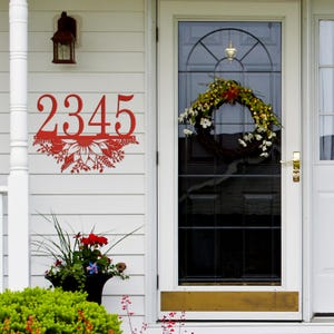 Custom Sunflower Metal Address Sign – Unique Home Decor - Charming ...