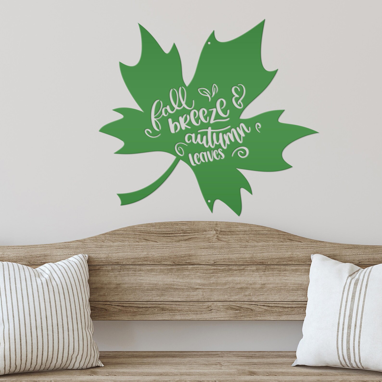 Fall Breeze and Autumn Leaves Metal Sign - Etsy