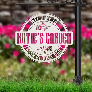 Custom Rose Garden Sign - Etsy