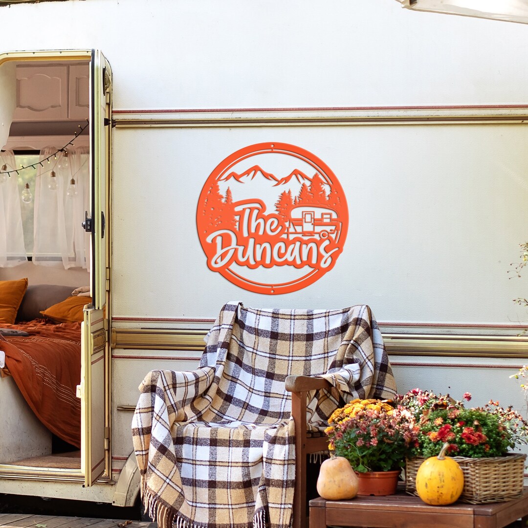 Custom Camper Sign-family Camping Sign - Etsy