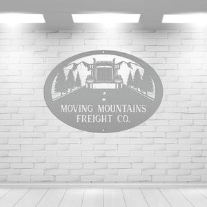Metal Tractor Trailer Sign, Custom Semi Truck Decor, Make It Your Own ...