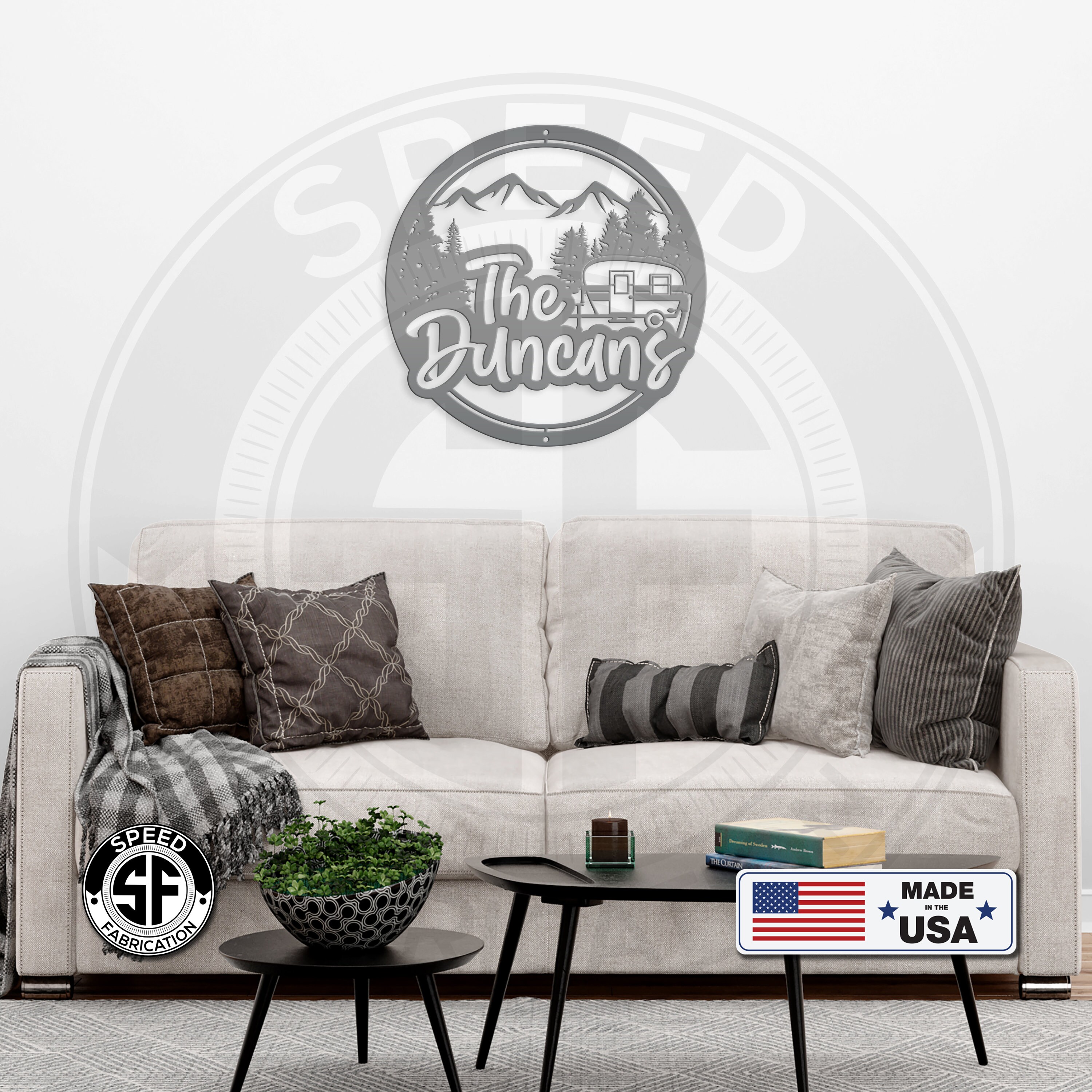 Custom Camper Sign-family Camping Sign - Etsy