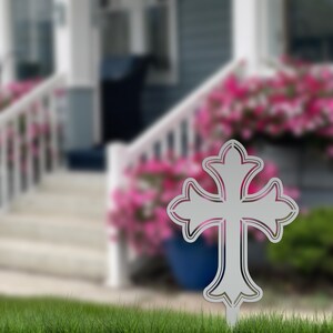 Outdoor Metal Cross Yard Decoration, Christian Yard Decor, Mother's Day ...