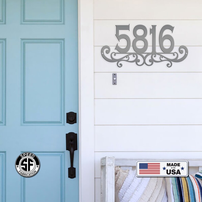 Decorative Custom House Address Sign - Etsy