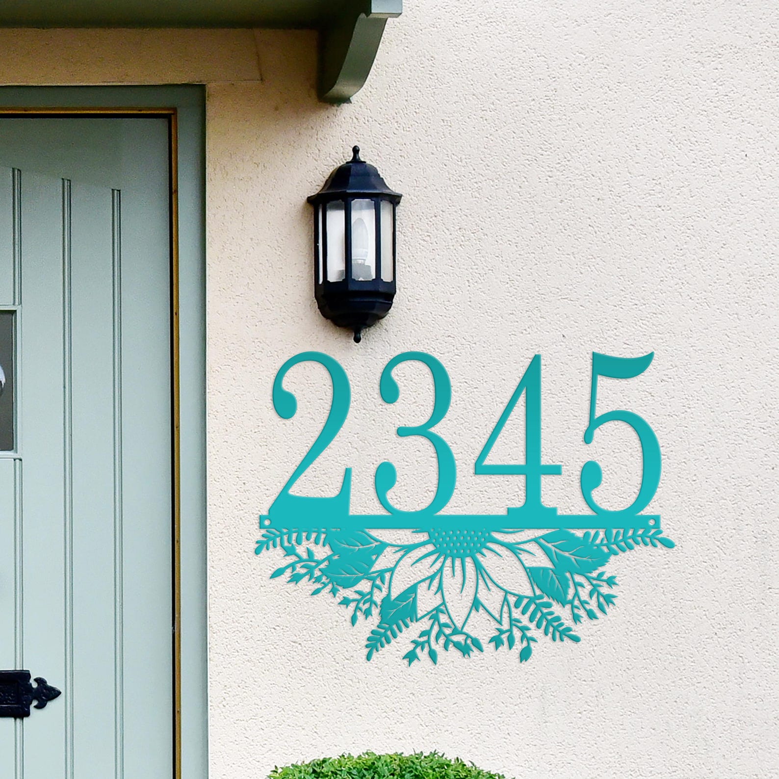 Custom Sunflower Metal Address Sign – Unique Home Decor - Charming ...
