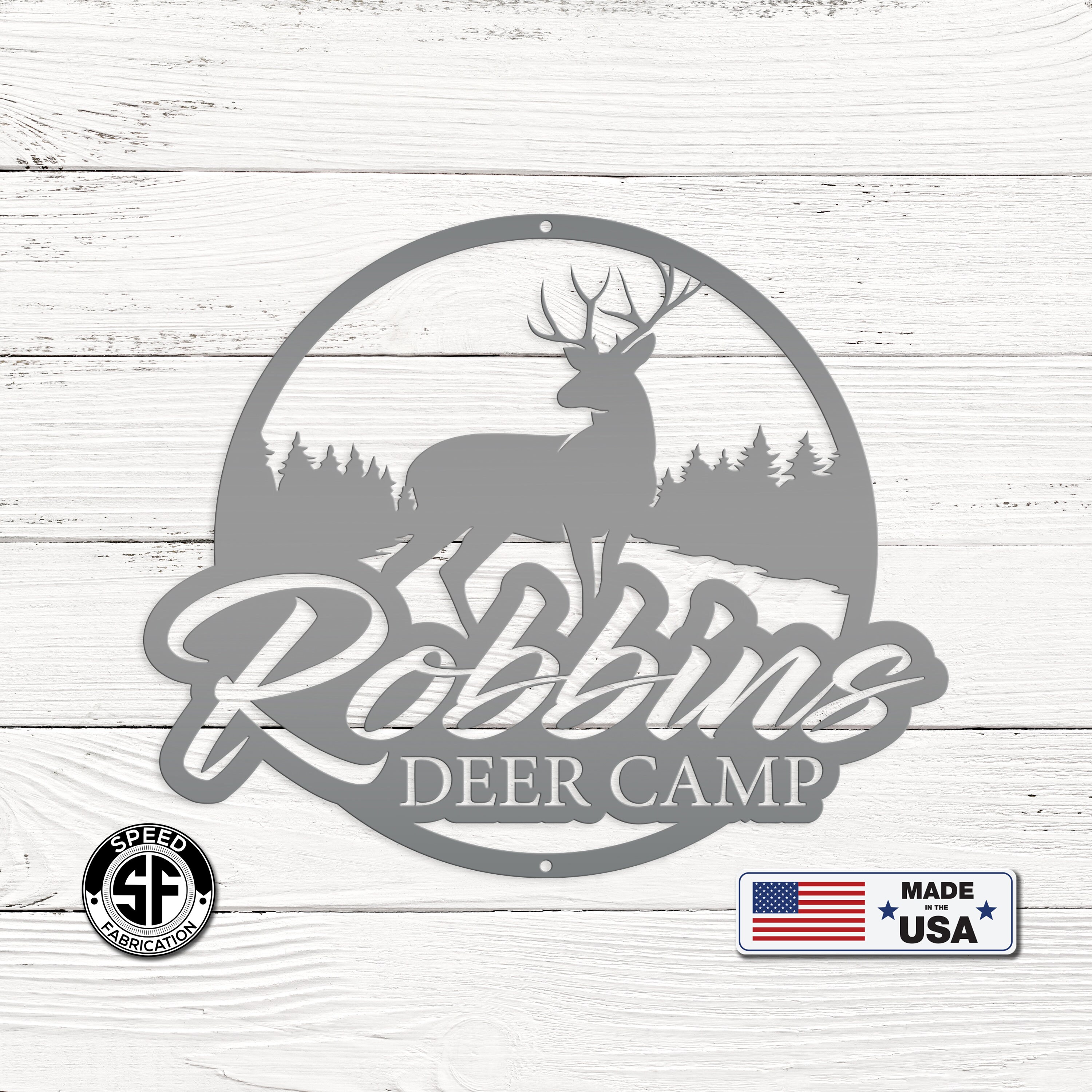 Personalized Deer Metal Sign Hunting Sign - Etsy