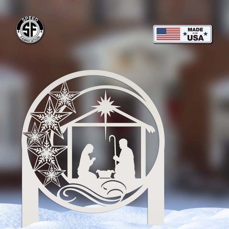 Outdoor Metal Nativity Yard Stake Christian Decor Christmas - Etsy