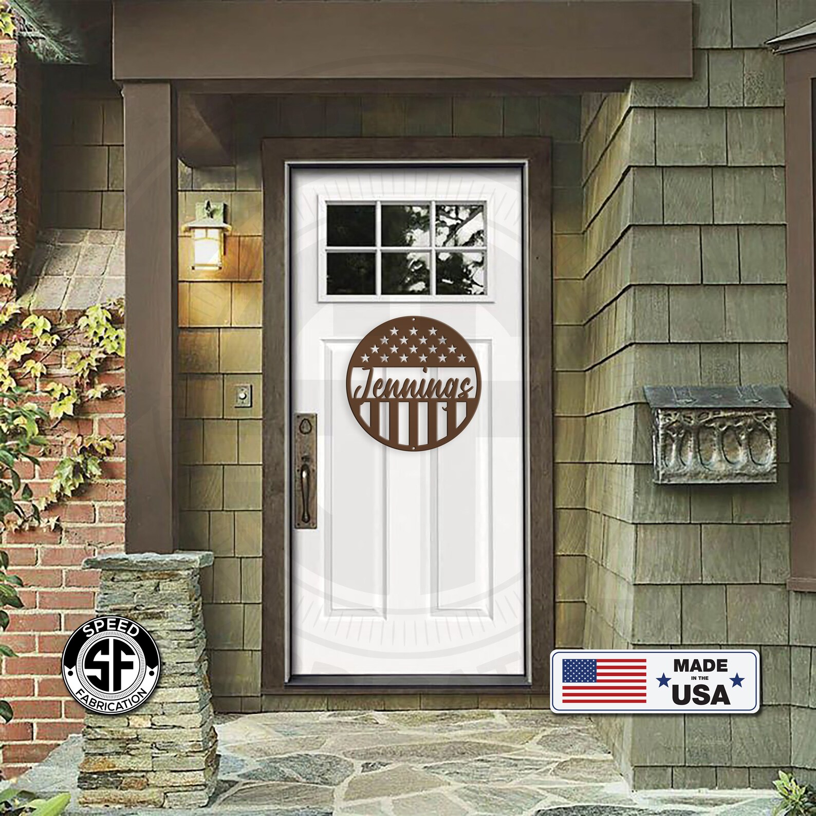 Custom Patriotic Americana Name Sign Custom Stars and - Etsy