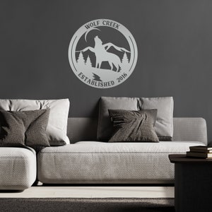 Custom Wolf Sign, Wolf in the Wild Sign, Howling Wolf - Etsy