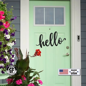 Hello Outdoor/indoor Metal Sign - Etsy