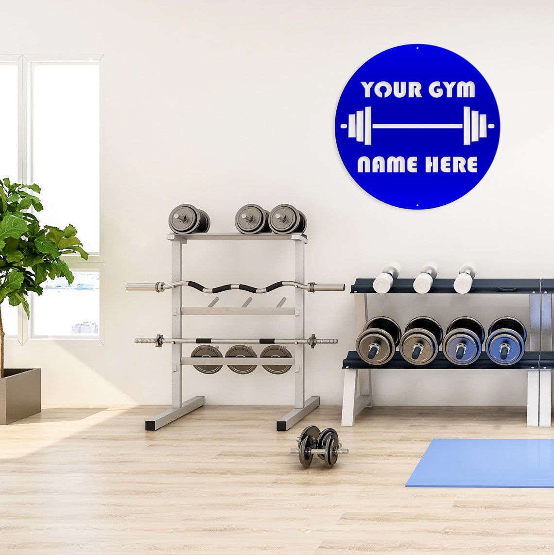 Personalized Gym Name Metal Sign | Etsy