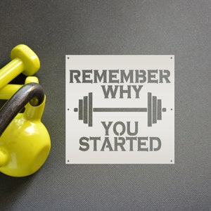 Gym Sign - Motivational Fitness Sign - at Home Gym Sign - Work Out Sign ...