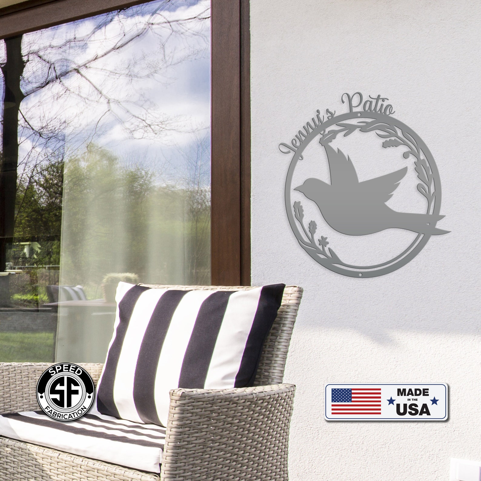 Personalized Bird Patio Sign Mom Gift - Etsy