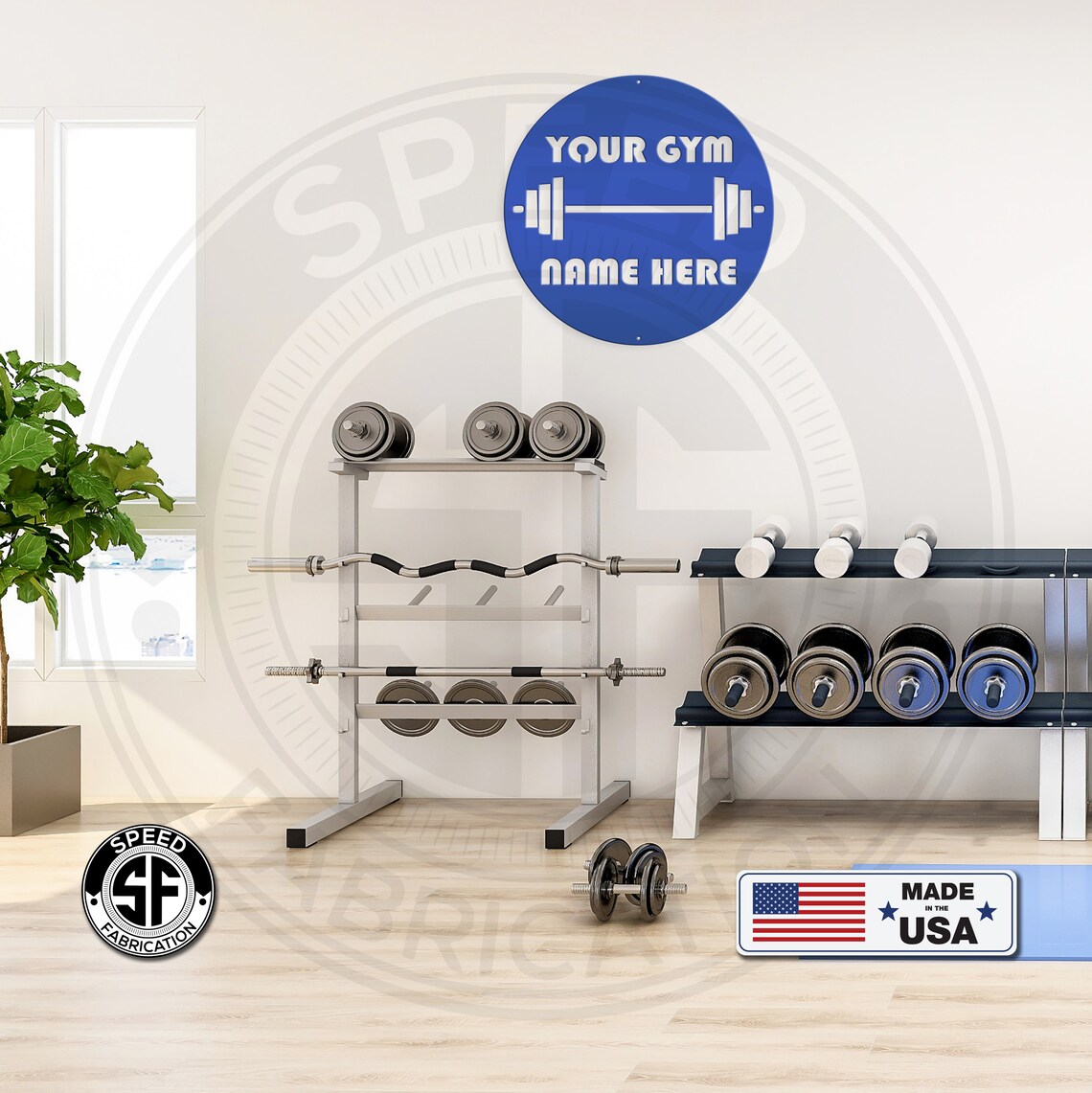 Personalized Gym Name Metal Sign | Etsy