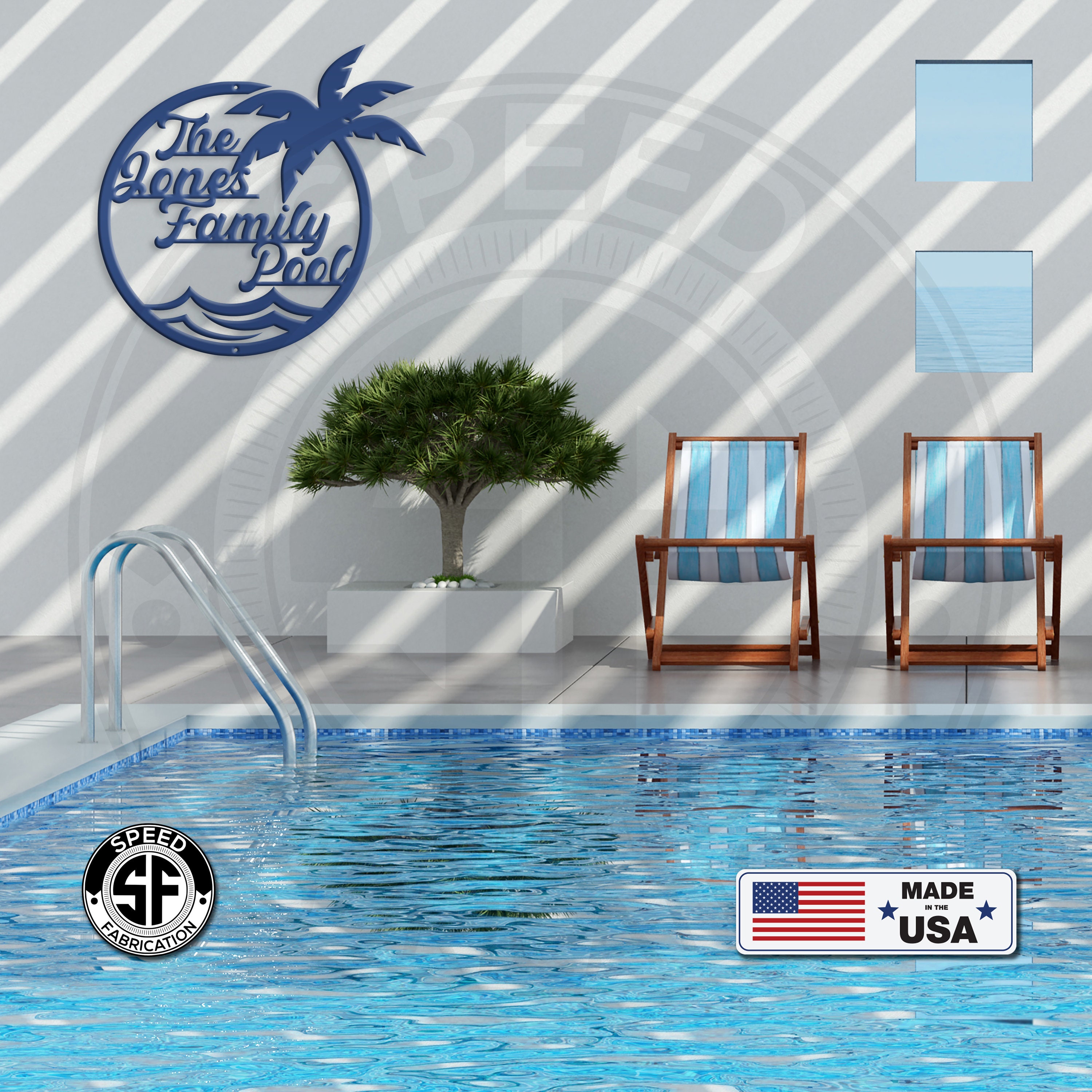 Custom Metal Palm Tree Sign Tropical Outdoor Decor - Etsy