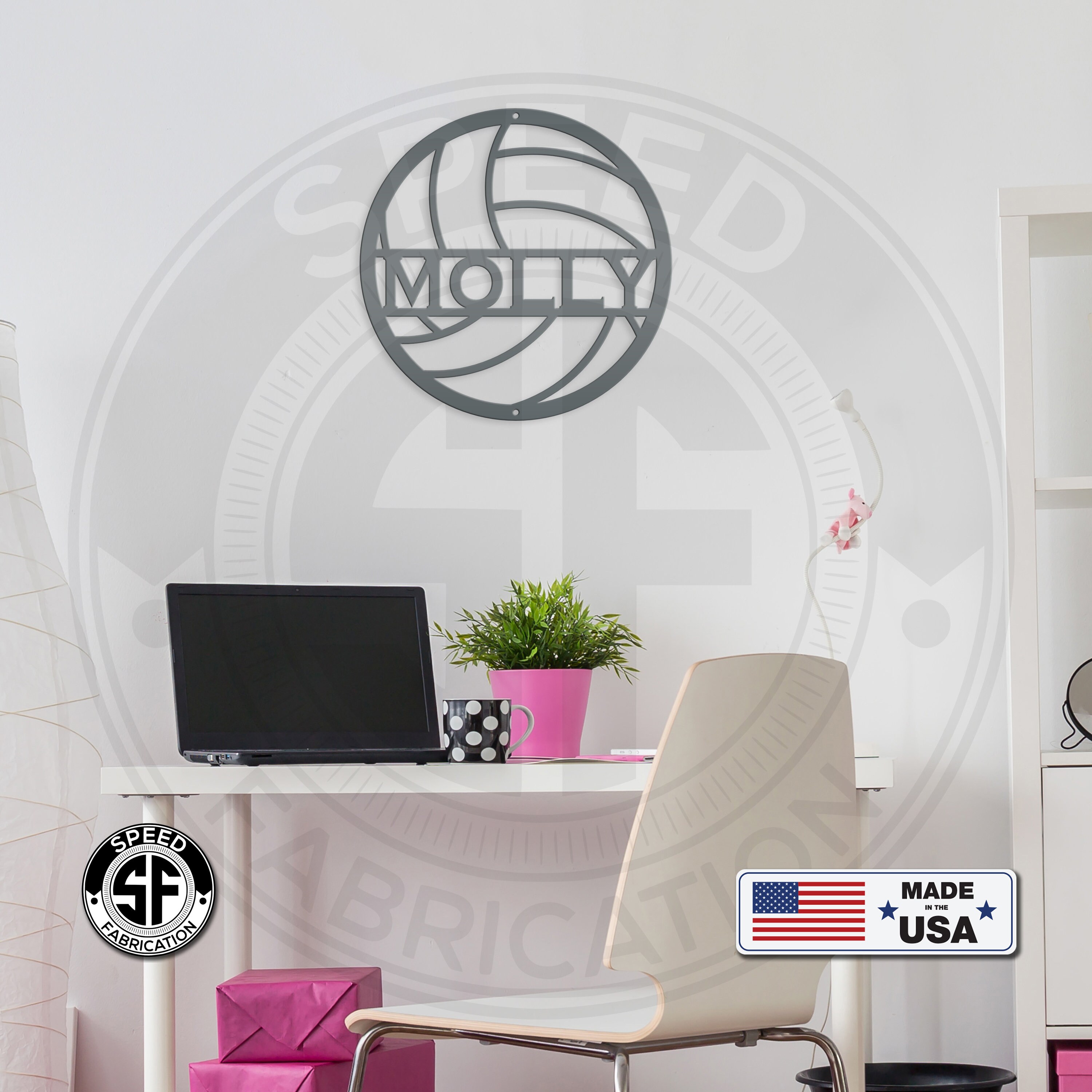 Personalized Volleyball Metal Sign | Etsy