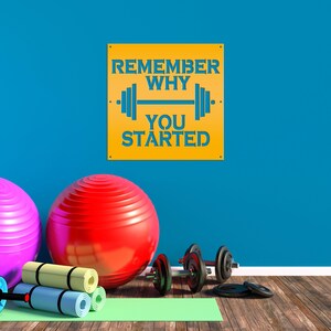 Gym Sign - Motivational Fitness Sign - at Home Gym Sign - Work Out Sign ...