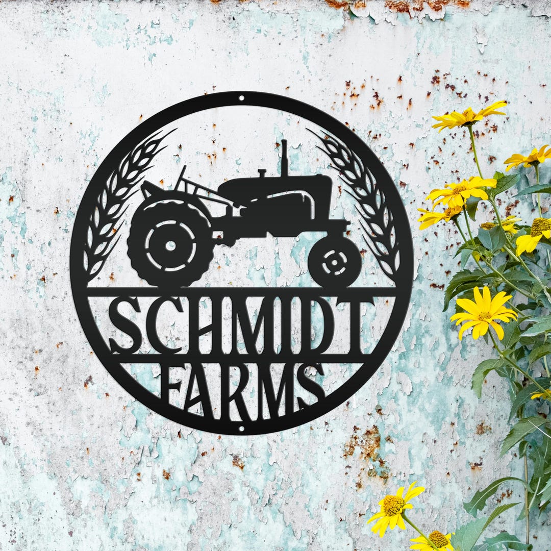 Personalized Tractor & Farm Sign - Etsy