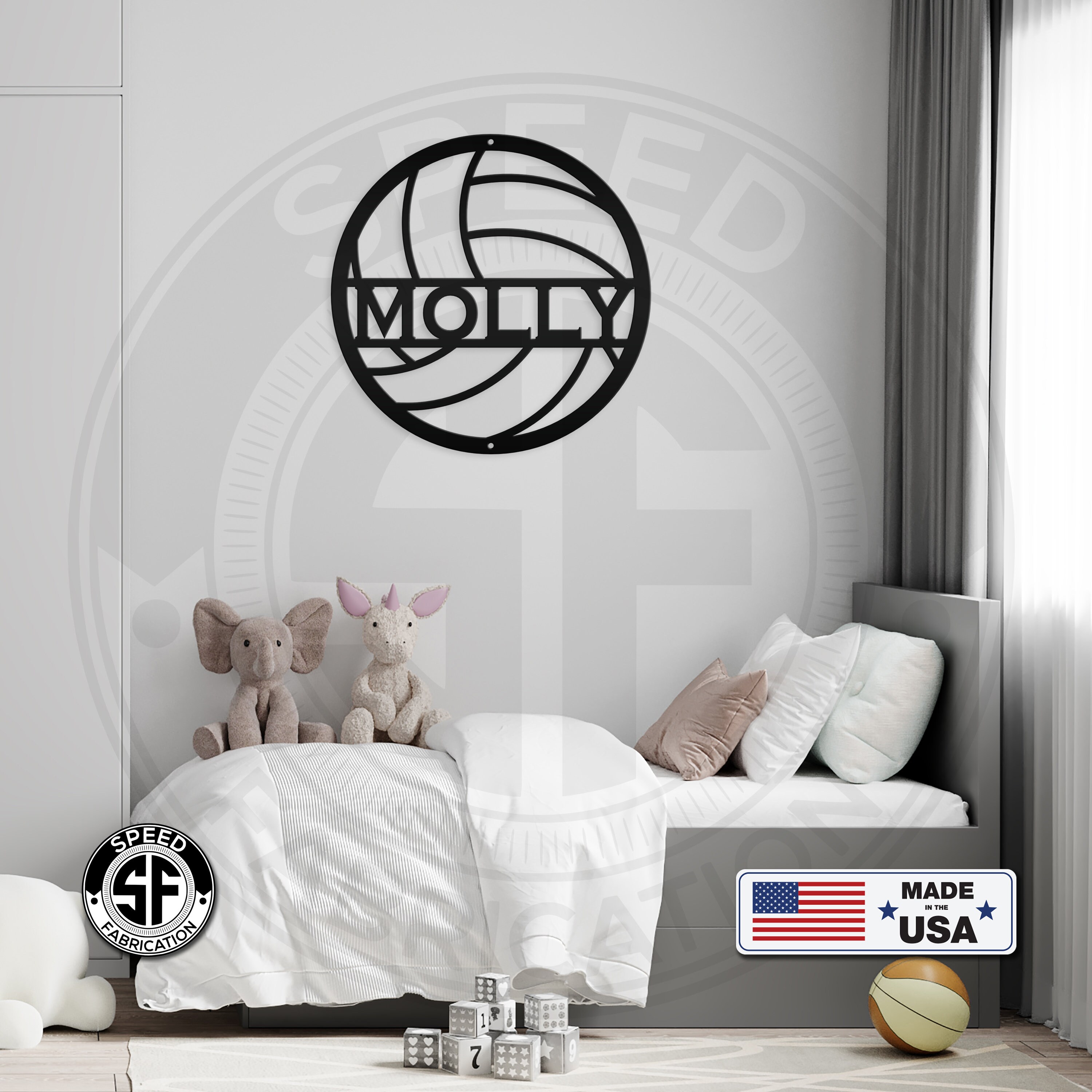 Personalized Volleyball Metal Sign | Etsy