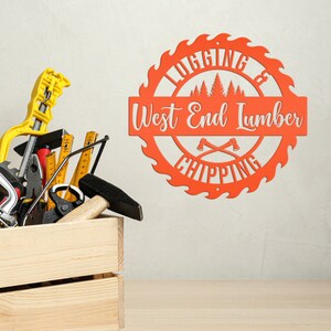 Custom Logging Sign - Carpenter Sign - Wood Shop Sign - Make It Your ...