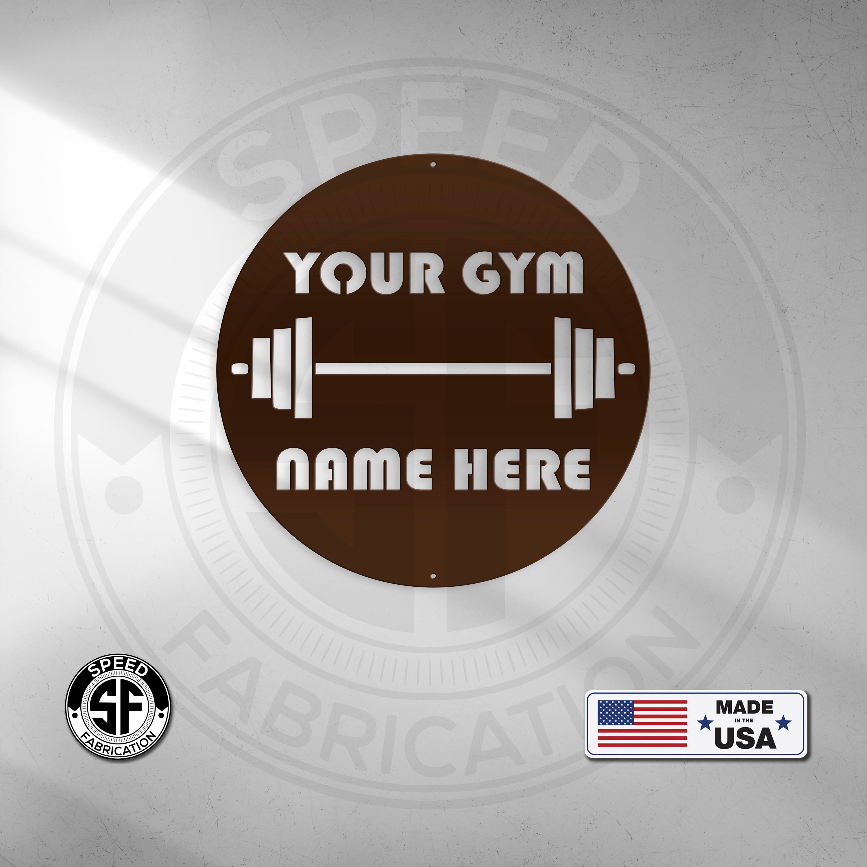 Personalized Gym Name Metal Sign | Etsy