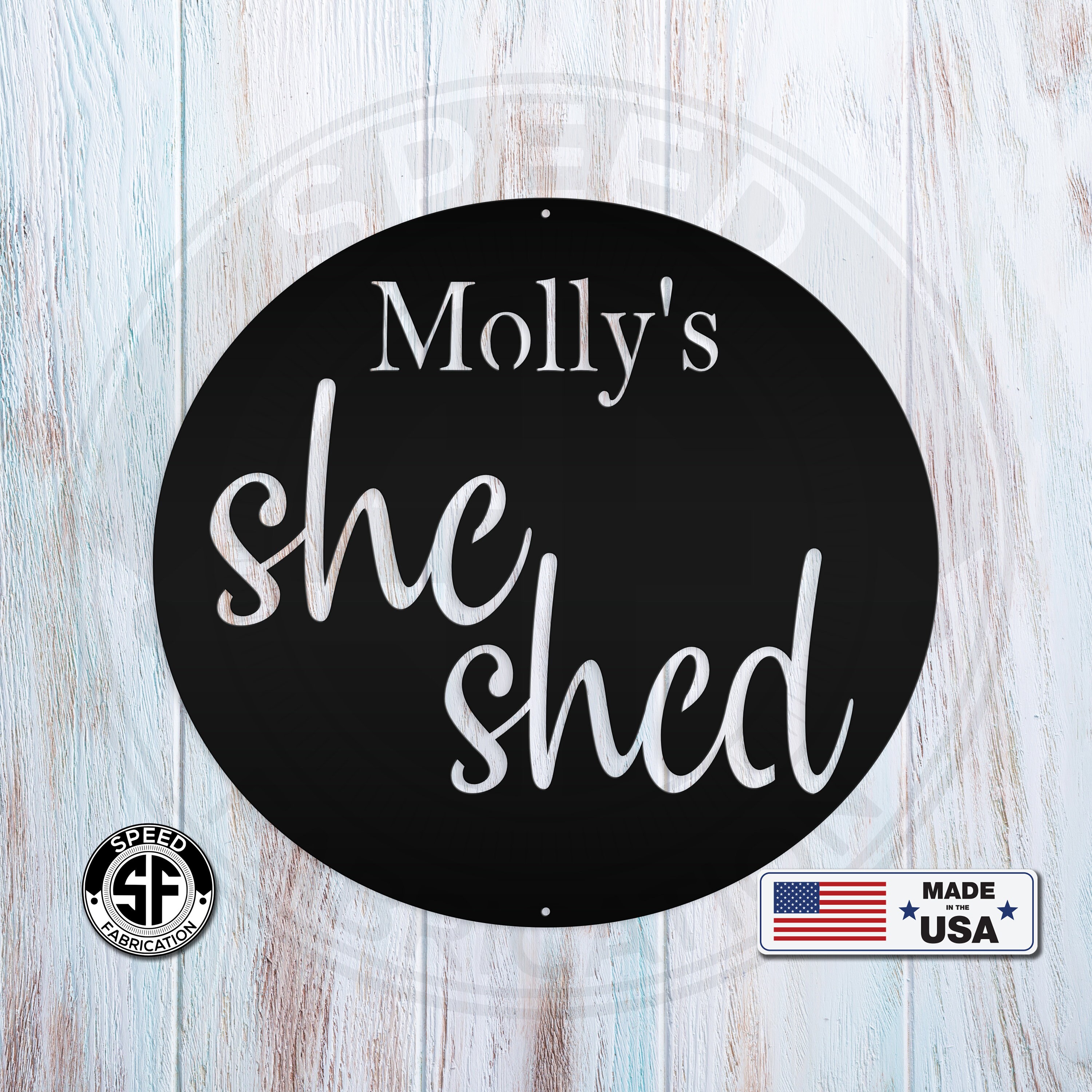 Personalized She Shed Metal Sign Custom She Shed Sign - Etsy