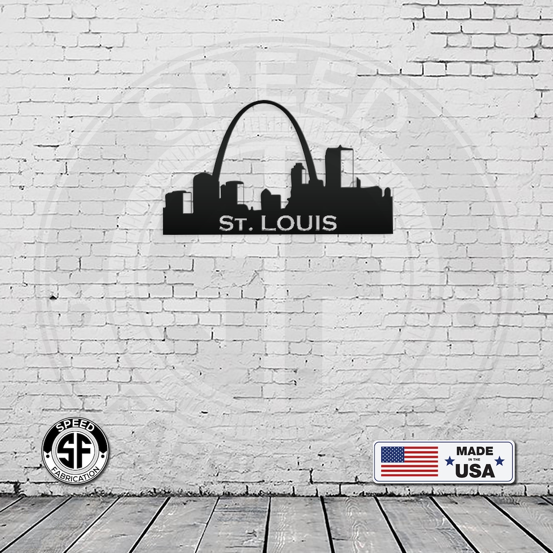 St. Louis Skyline Metal Sign | Etsy