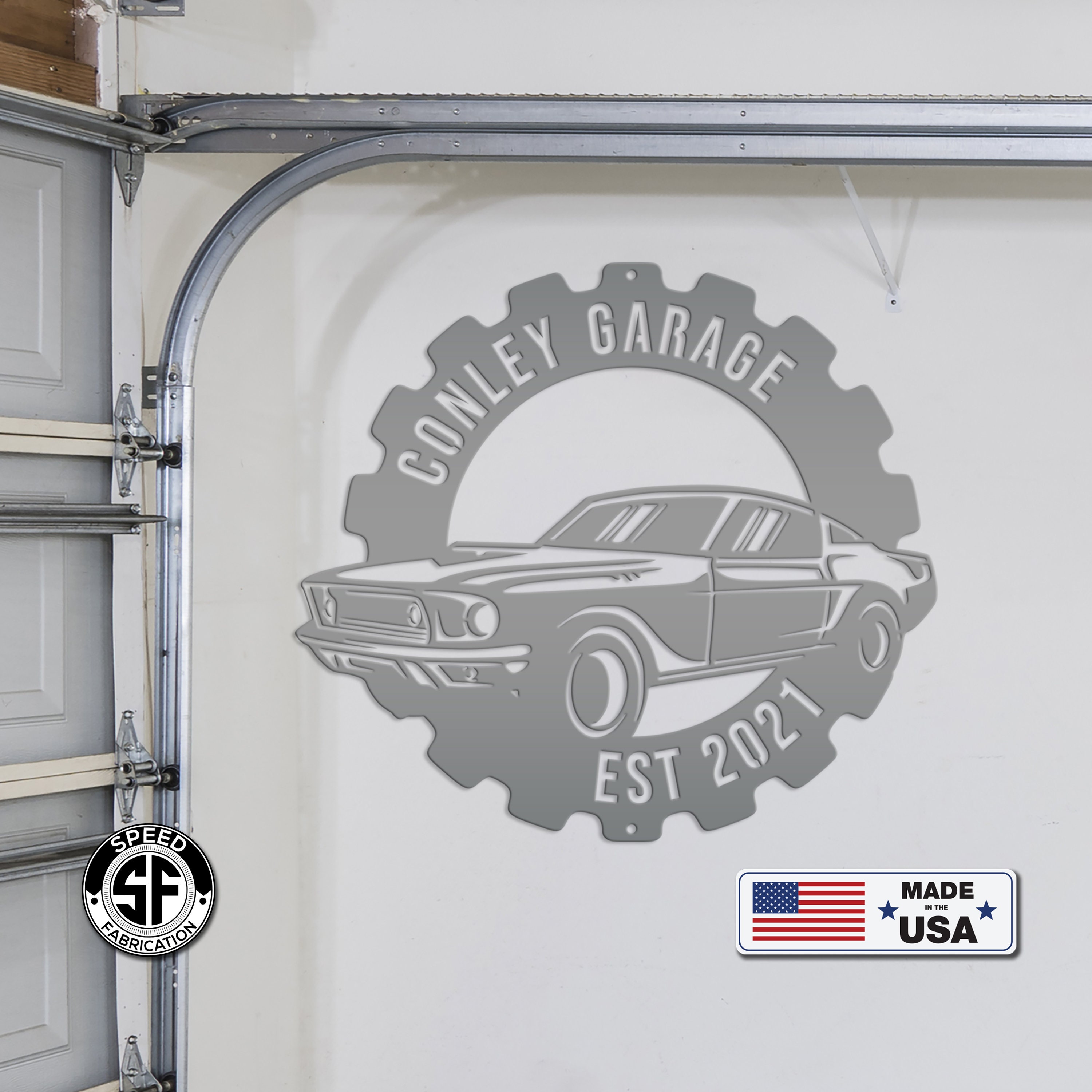 Custom Car Sign for Garage or Shop Sign With Muscle Car Home - Etsy