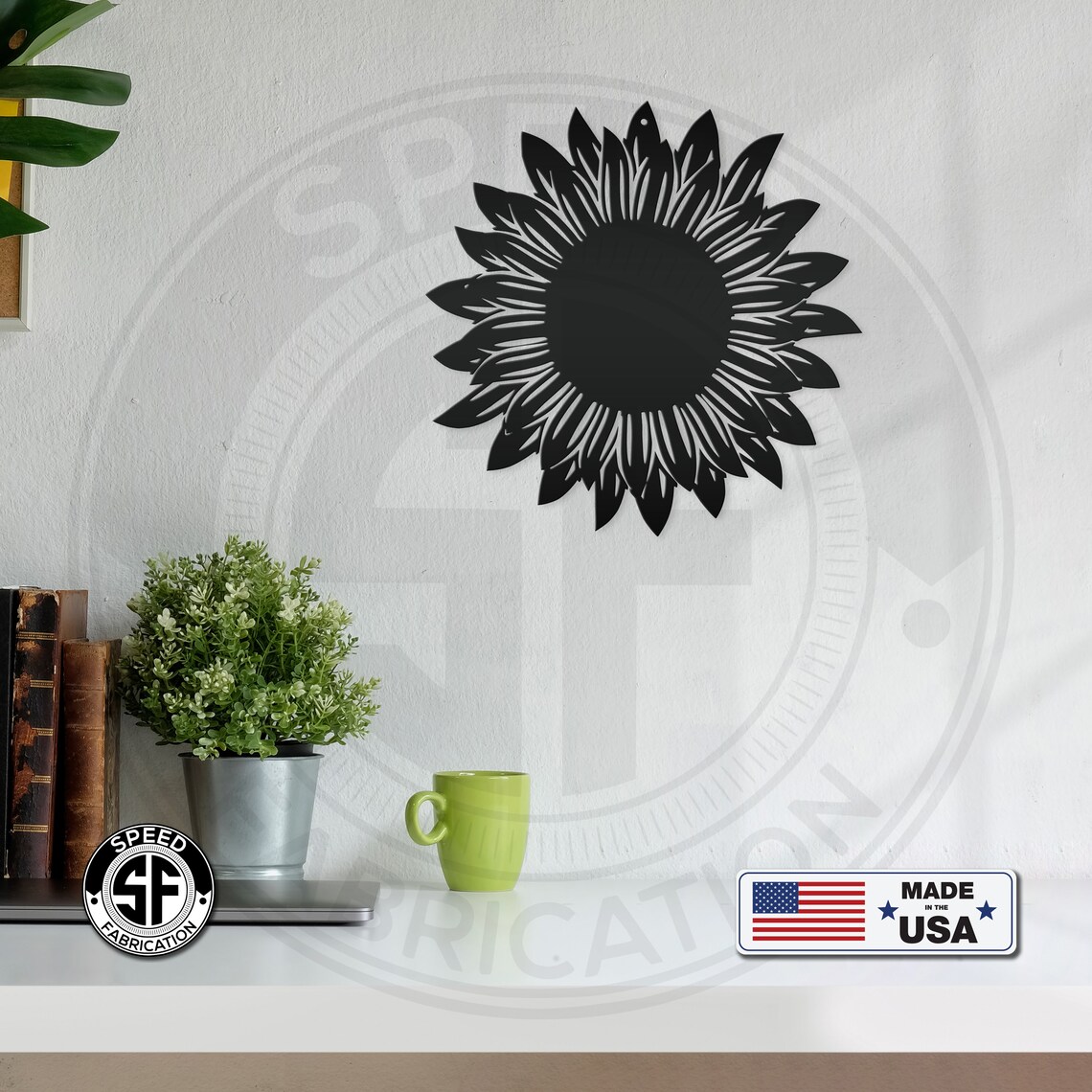 Sunflower Metal Sign - Etsy