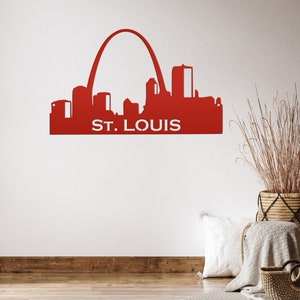 St. Louis Skyline Metal Sign - Etsy