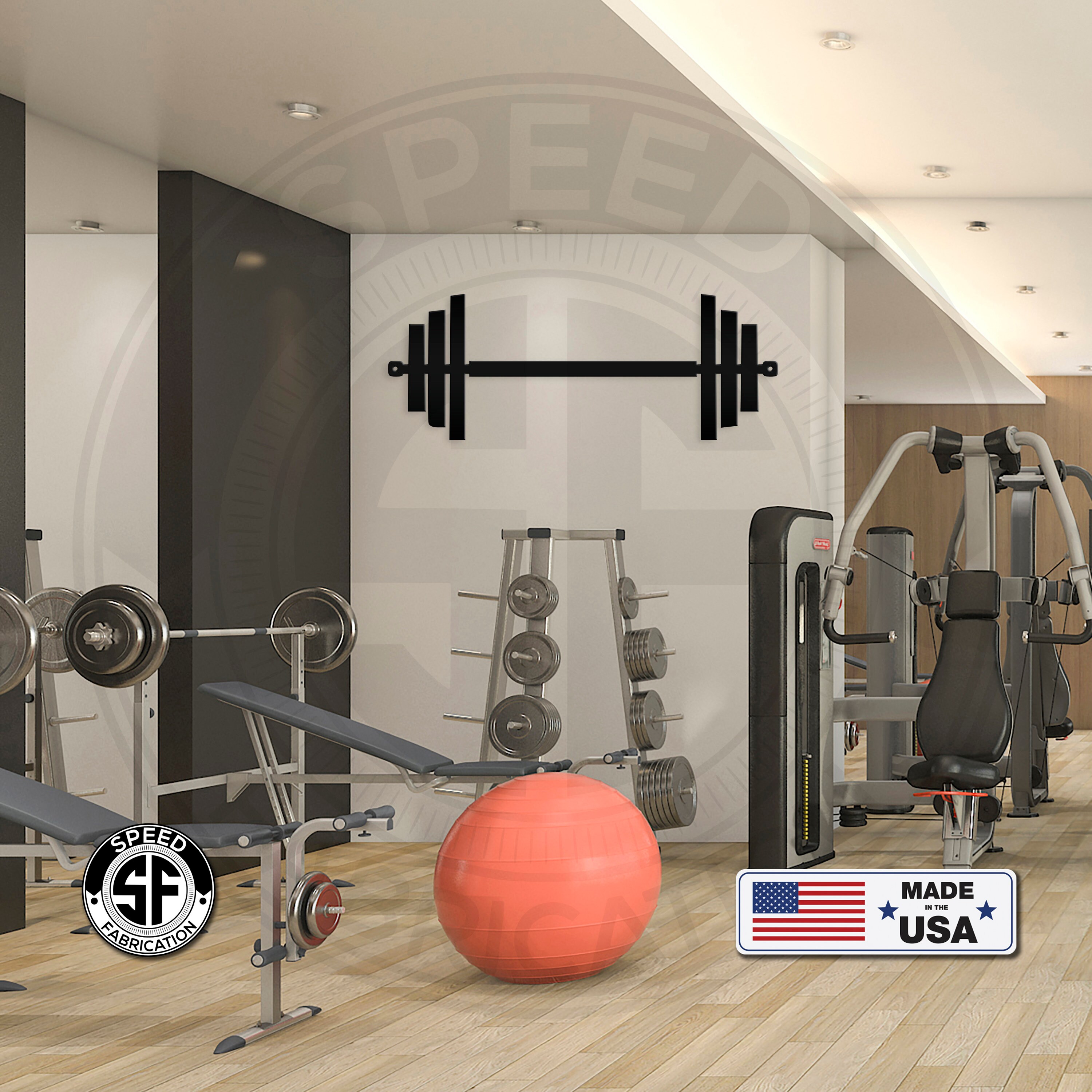 Barbell Home Gym Metal Sign | Etsy