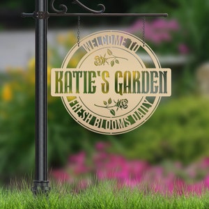 Custom Rose Garden Sign - Etsy