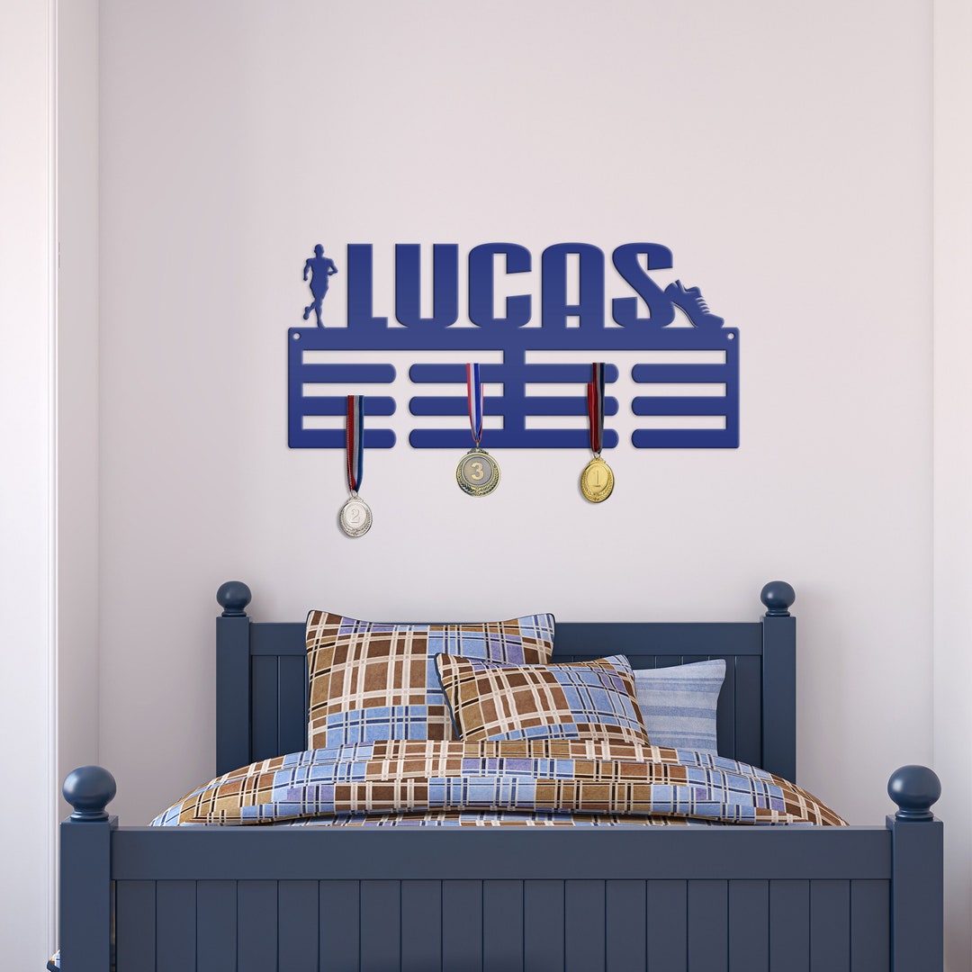 Medal Holder, Customized Ribbon Awards Rack, Personalized Track and ...