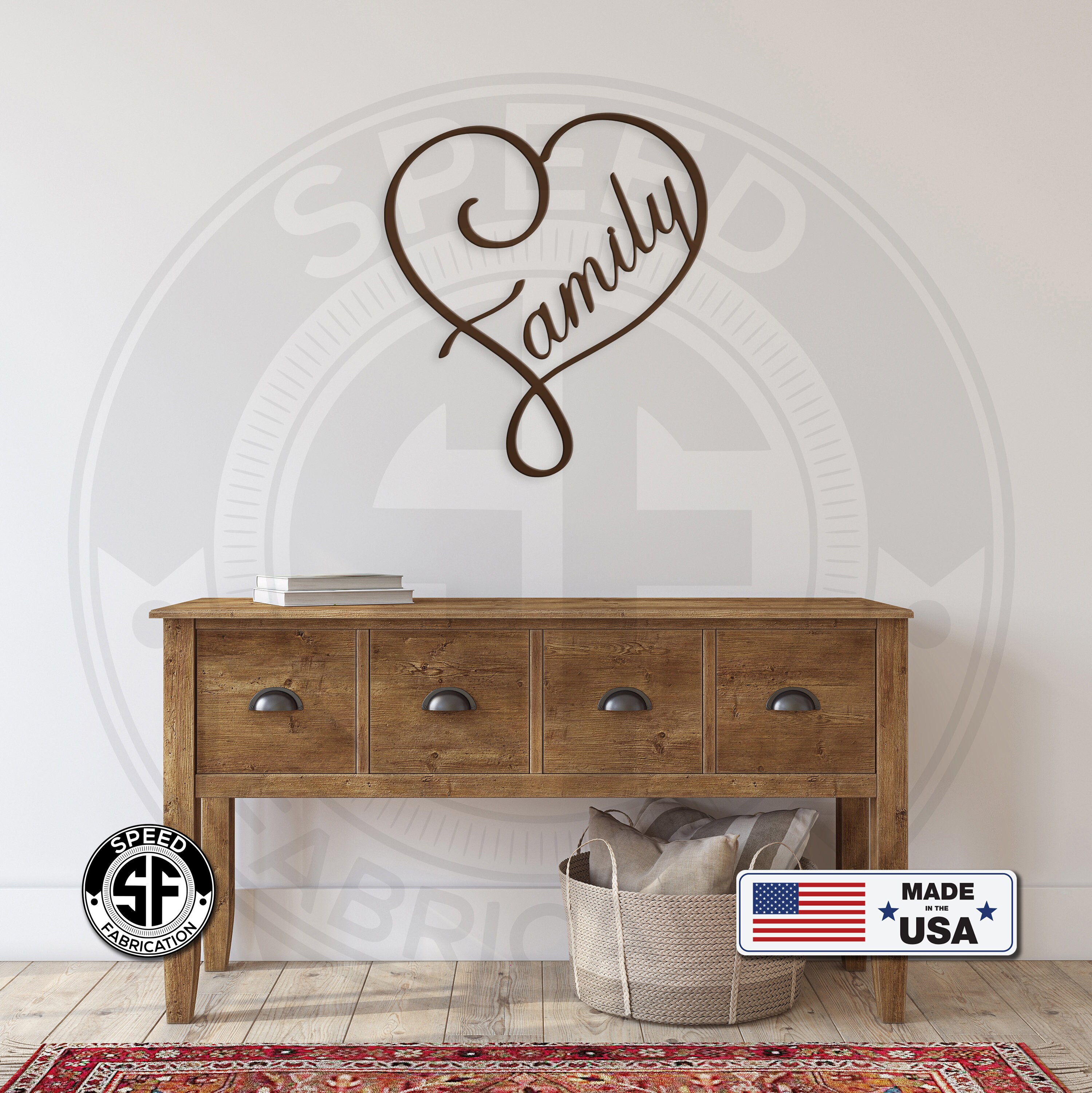 Metal Family Heart Decorative Family Heart - Etsy