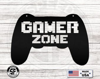 Metal Gamer Sign | Etsy