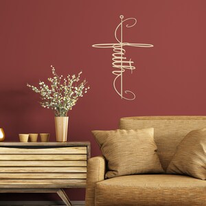 Faith Cross Wall Hanging Metal Sign Faith Christian Wall Art Faith ...