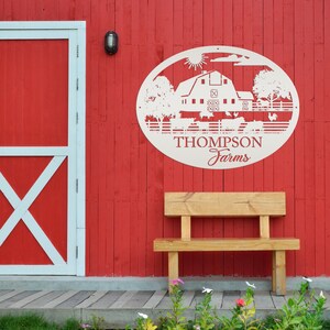 Custom Farm Scene Sign With Cows and Chickens - Etsy