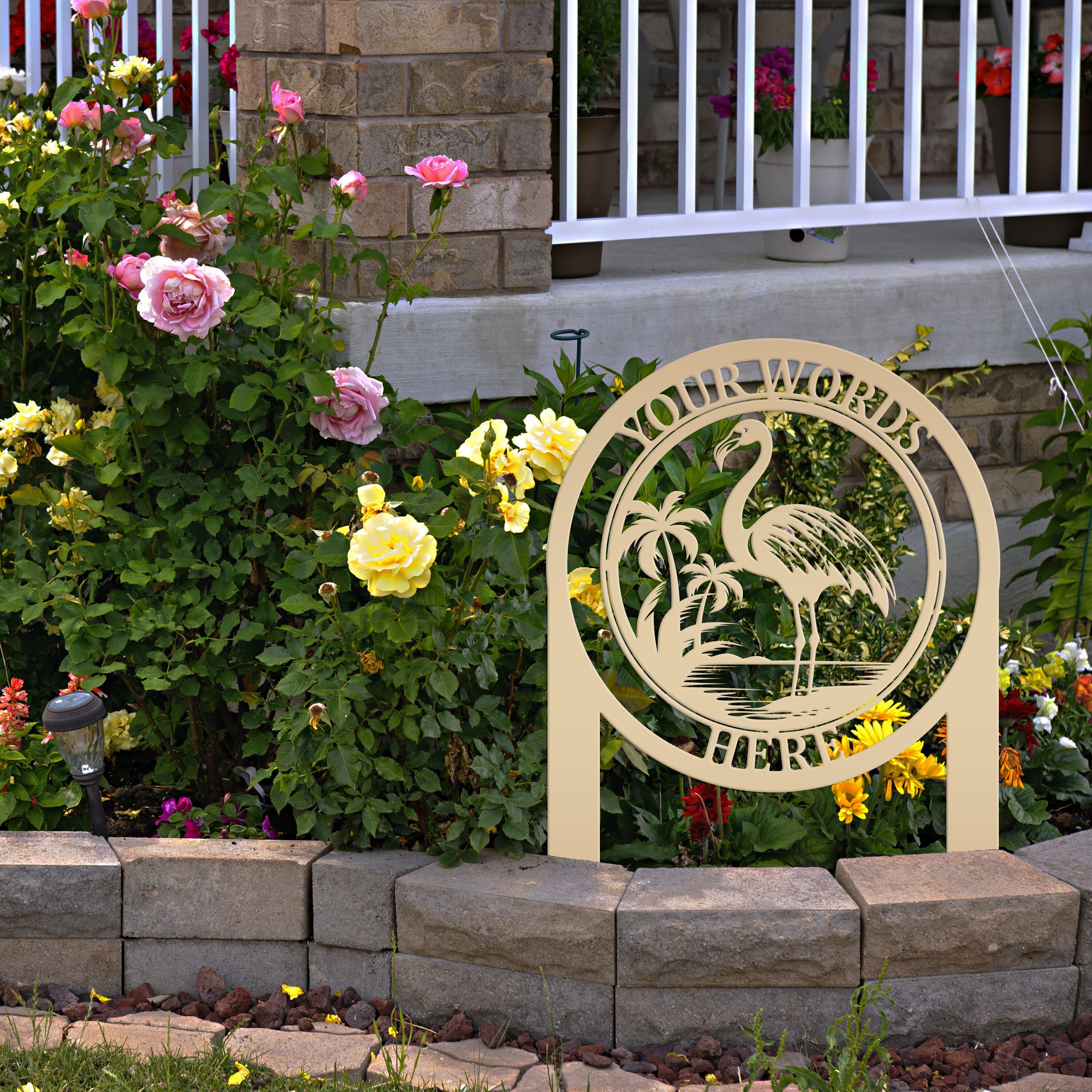 Flamingo Yard Sign - Customize This Sign With Your Own Wording - Great ...