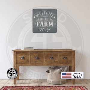 Welcome to Our Farm Metal Sign-indoor Outdoor Farm Sign - Etsy
