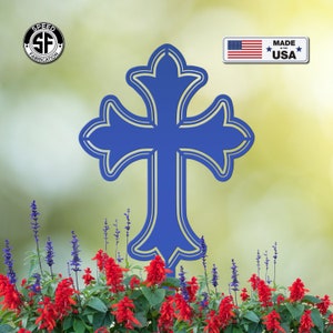Outdoor Metal Cross Yard Decoration Christian Yard Decor - Etsy