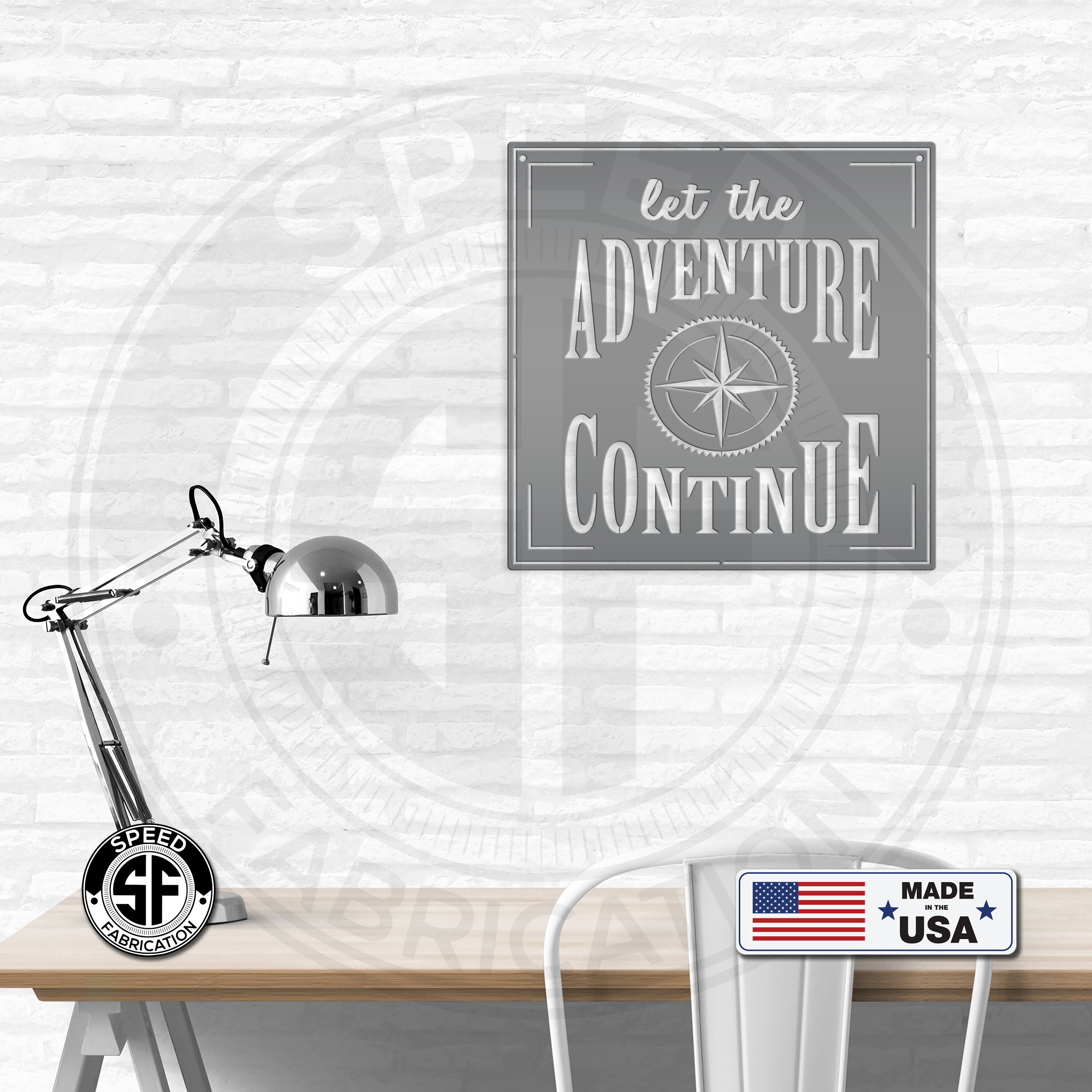 Let the Adventure Continue Metal Home Decor Metal Sign | Etsy