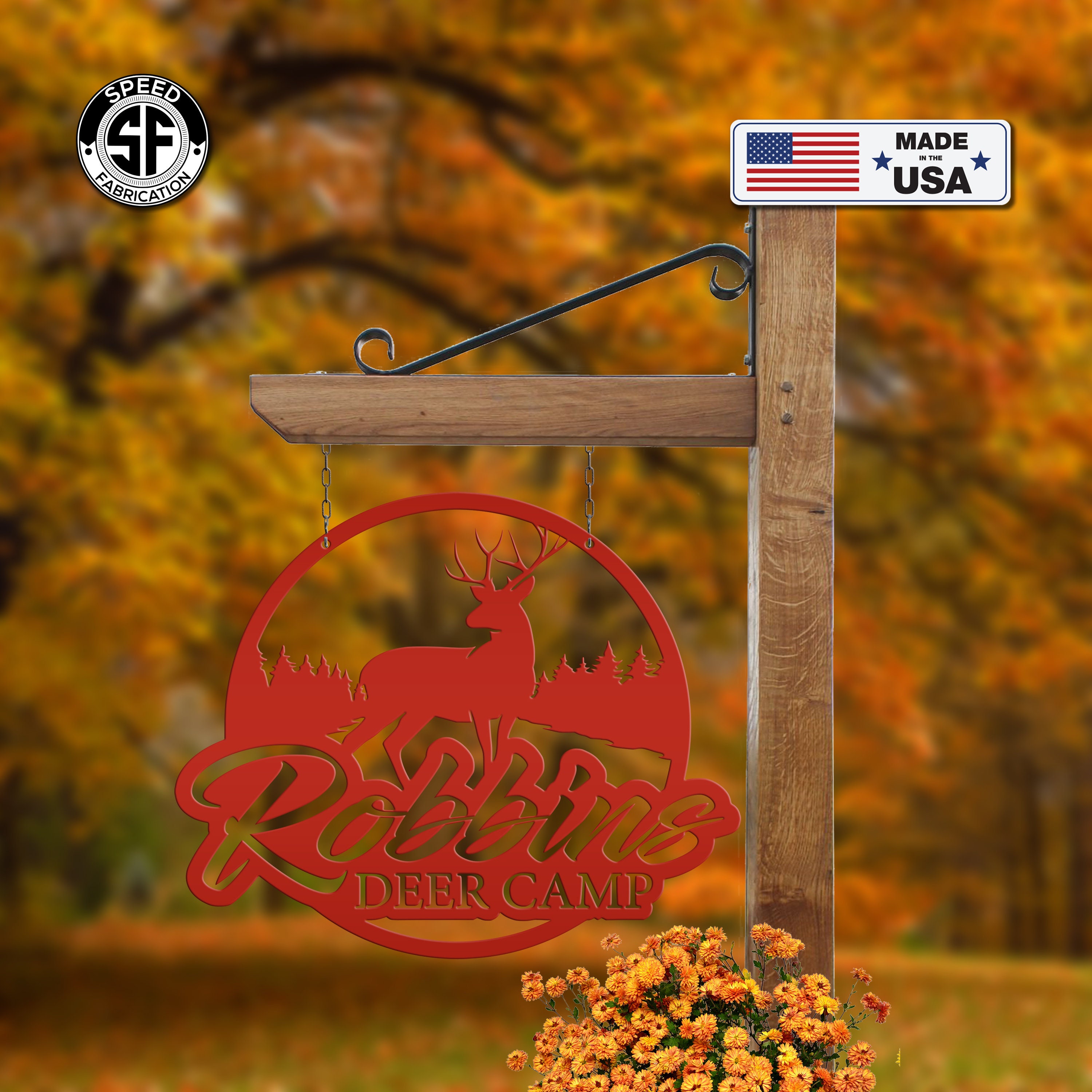 Personalized Deer Metal Sign Hunting Sign - Etsy