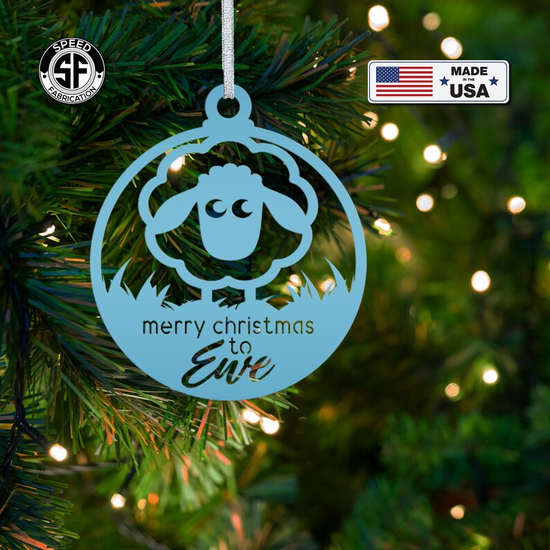 Metal Sheep Ornament Holiday Decor - Etsy